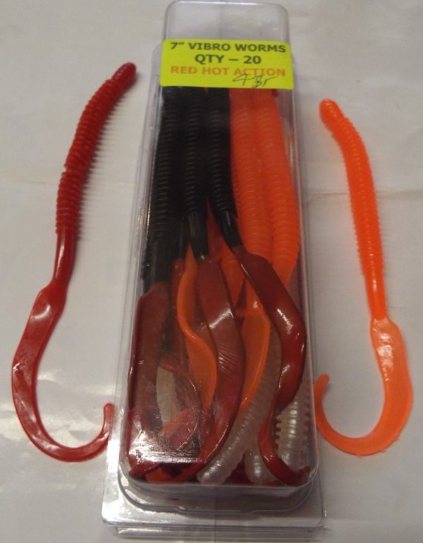 7 inch Vibro Worms – Rutherford's Angling Ltd